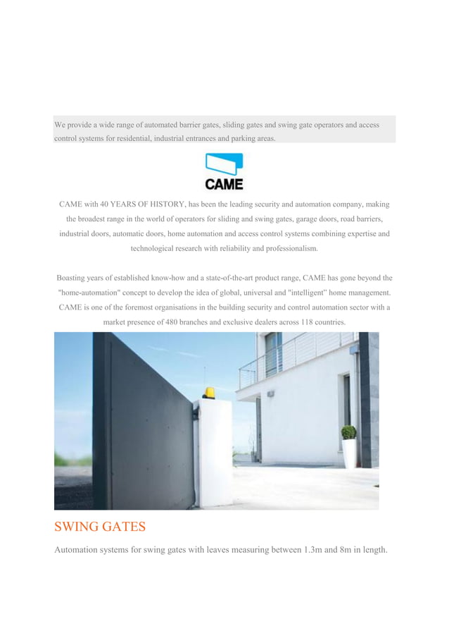 Automated gates | PDF