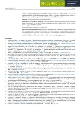 Automated Generation Of Synoptic Reports From Narrative Pathology ...