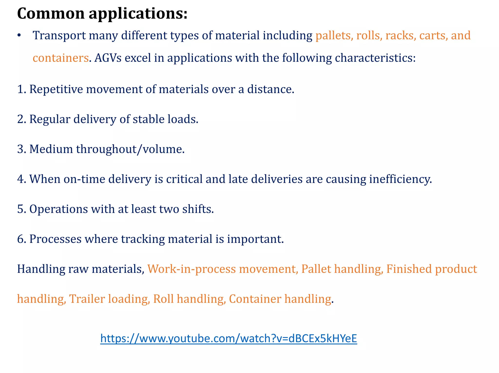 Automated guided vehicle systems (AGVs) | PDF