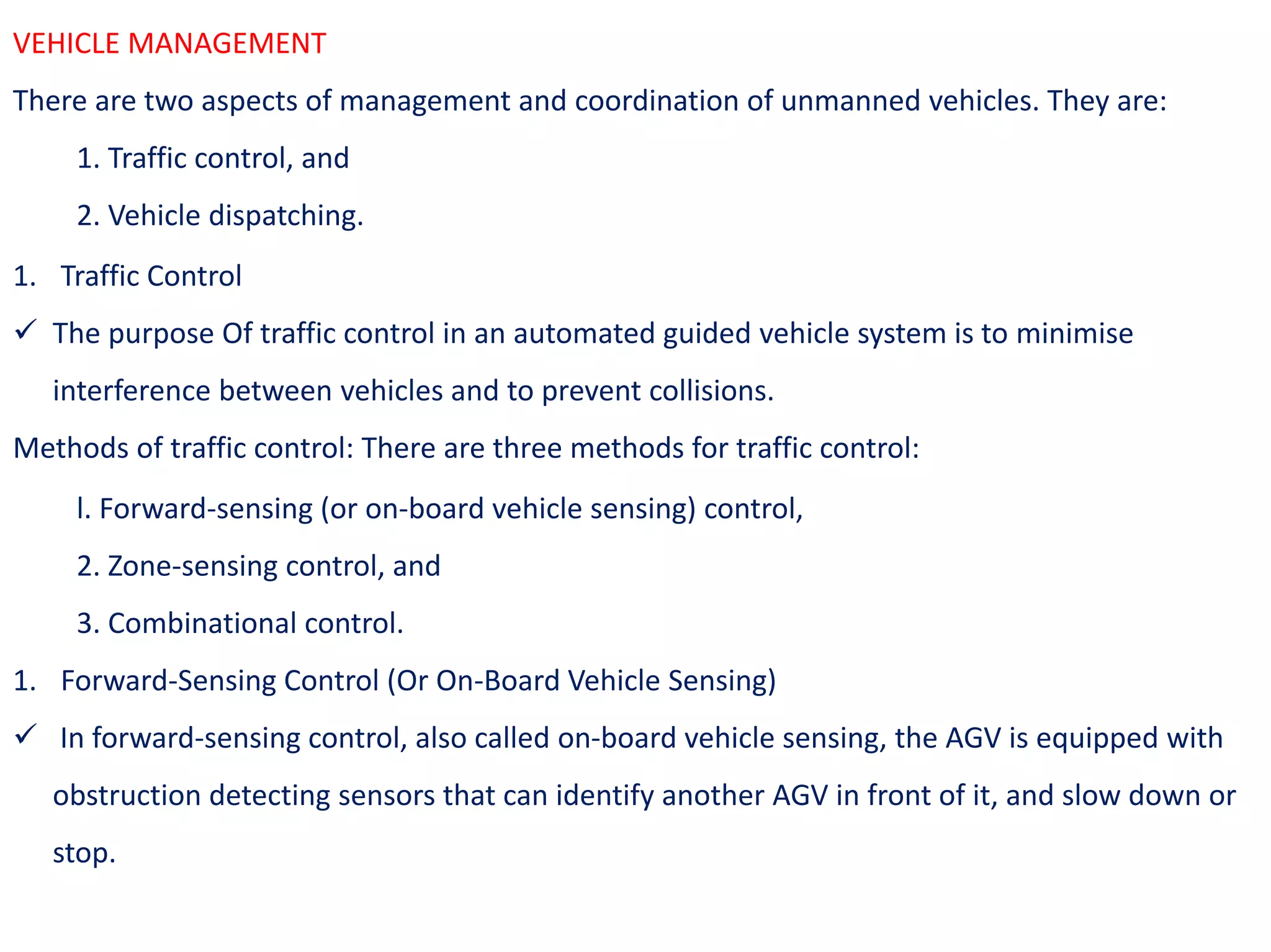 Automated guided vehicle systems (AGVs) | PDF