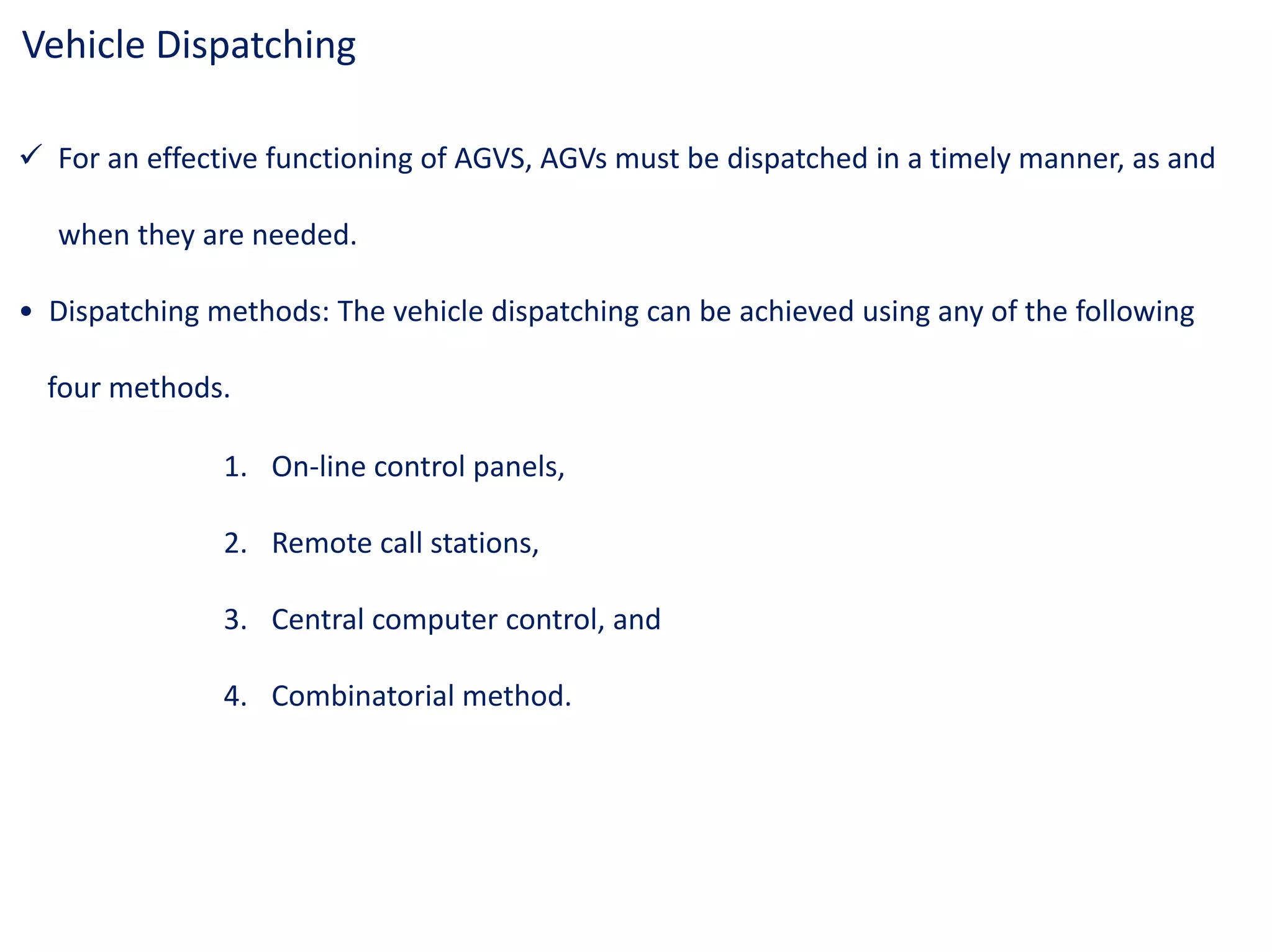Automated guided vehicle systems (AGVs) | PDF
