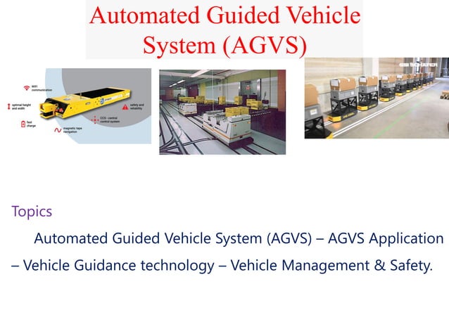 Automated guided vehicle systems (AGVs) | PDF | Radio Control | Hobbies & Interests