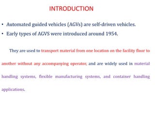 Automated guided vehicle systems (AGVs) | PDF