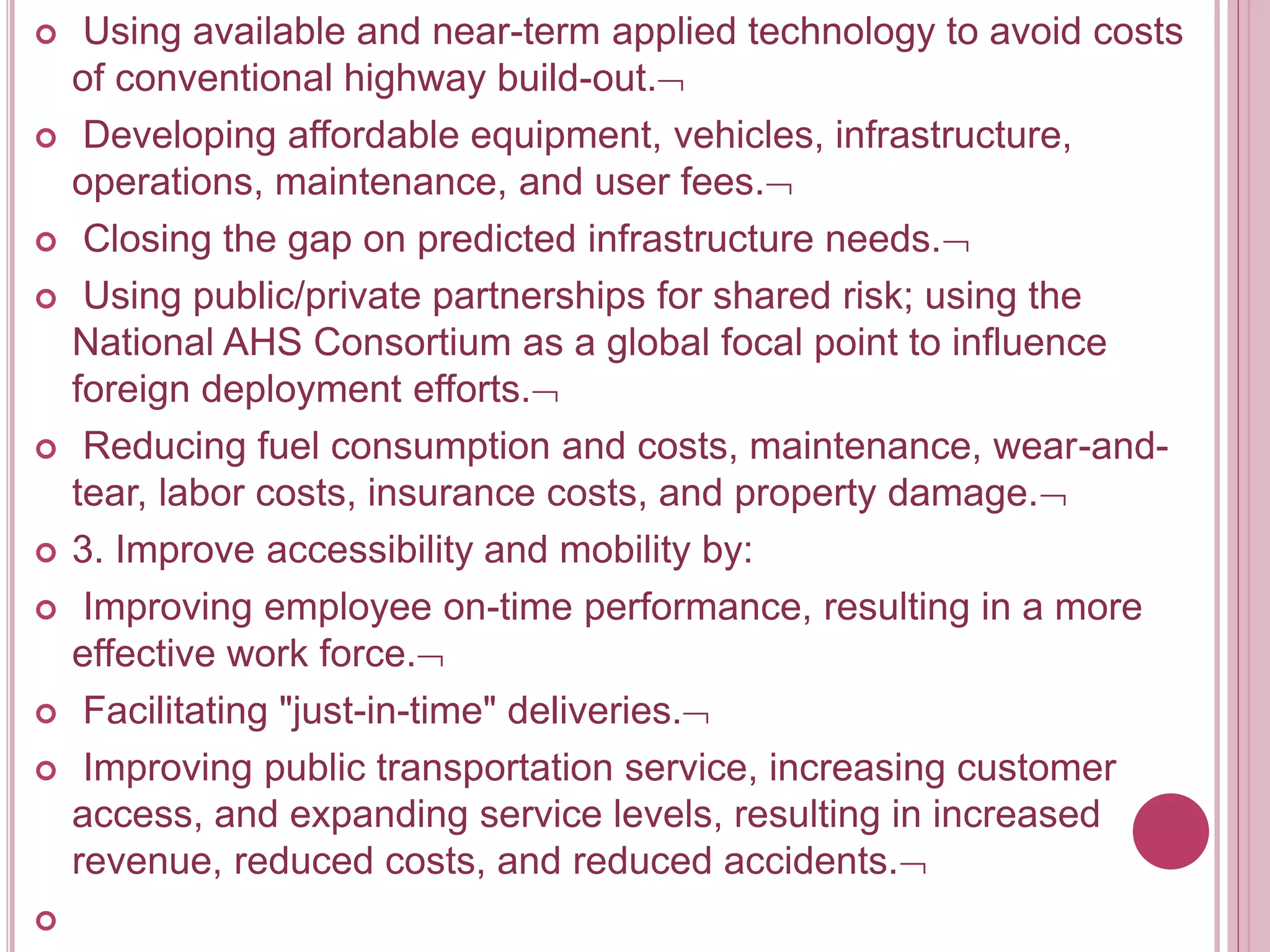 Automated highway systems | PPT
