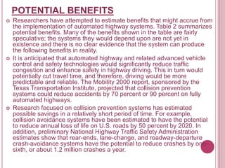Automated highway systems | PPTX