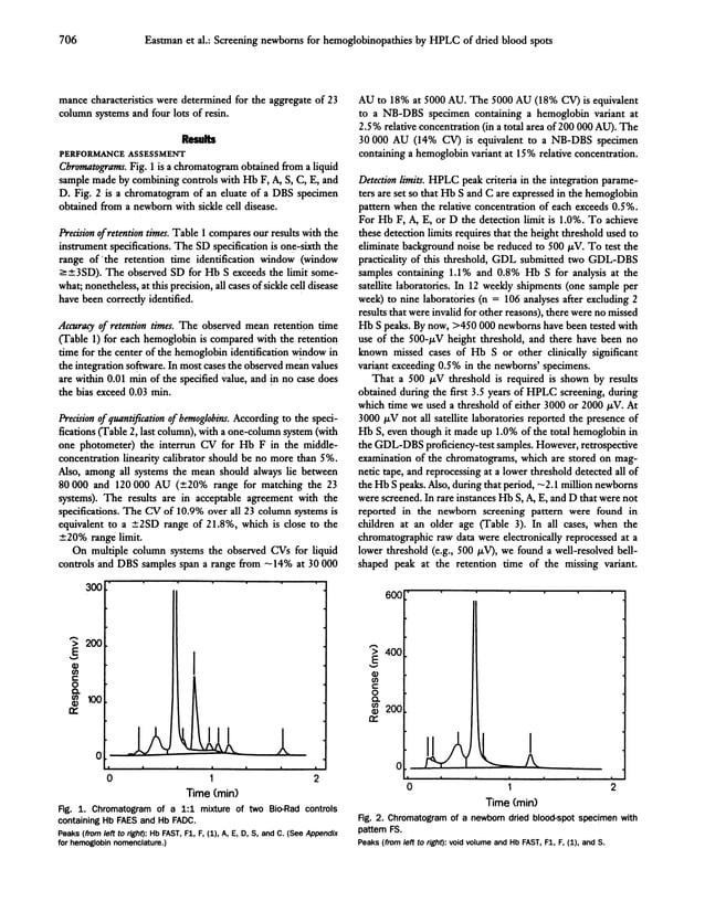 Automated hplc screening of newborns for sickle cell anemia | PPT