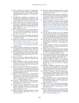 How automated image analysis techniques help scientists in species identification and ...