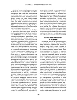 How automated image analysis techniques help scientists in species identification and ...