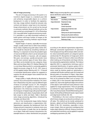 How automated image analysis techniques help scientists in species identification and ...
