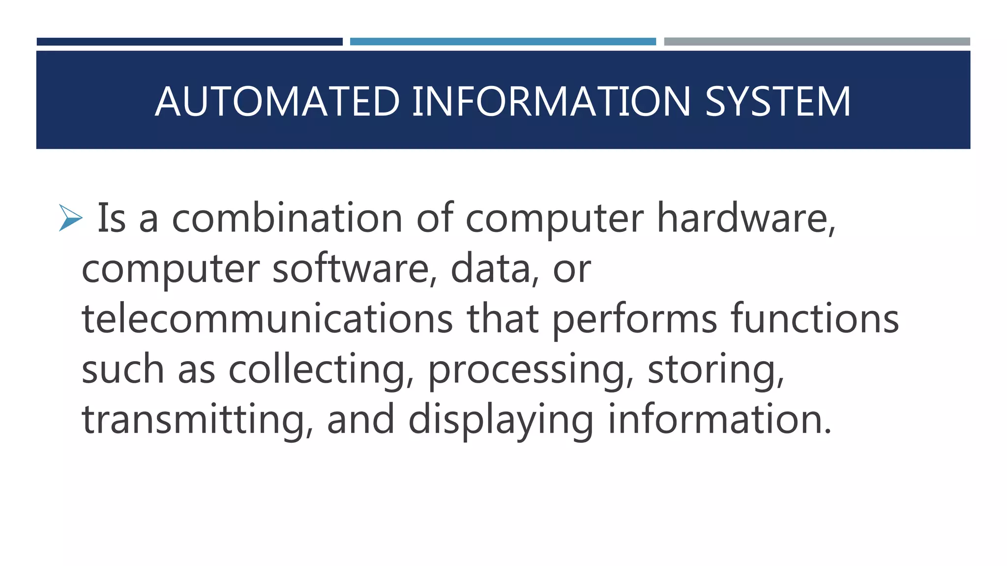Automated Information System Pptx