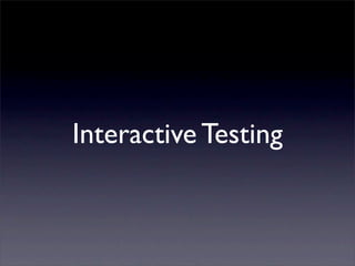 Automated interactive testing for i os | PDF | Computer Software and ...