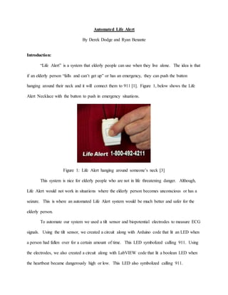 Automated life alert design project | PDF