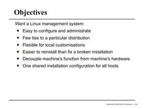 Automated Linux Management Infrastructure | PPT