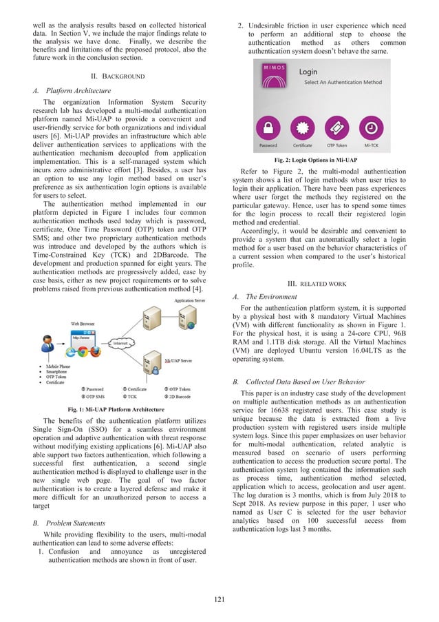 Automated login method selection in a multi modal authentication - login method selection based ...
