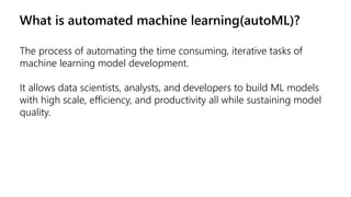 Automated Machine Learning | PDF