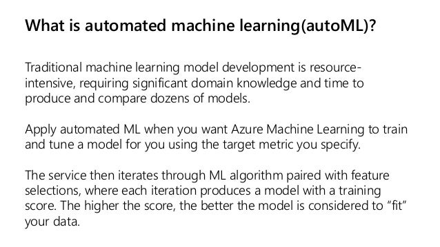 Automated Machine Learning