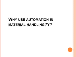 Automated Material Handling | PPTX