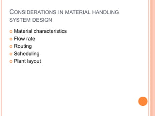 Automated material handling org PEC UNIVERSITY TECHNOLOGY | PPTX