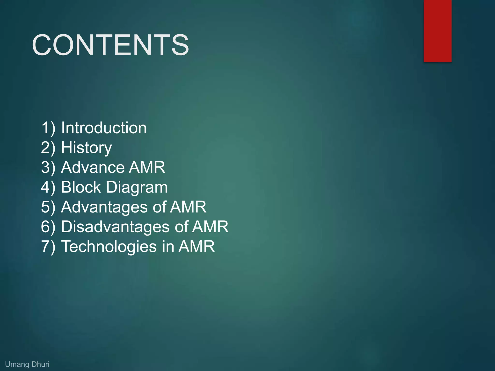 Automated Meter Reading System | PPTX
