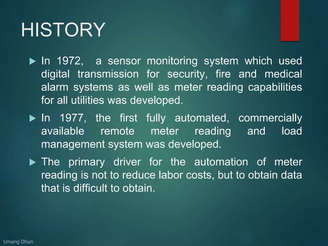 Automated Meter Reading System | PPTX