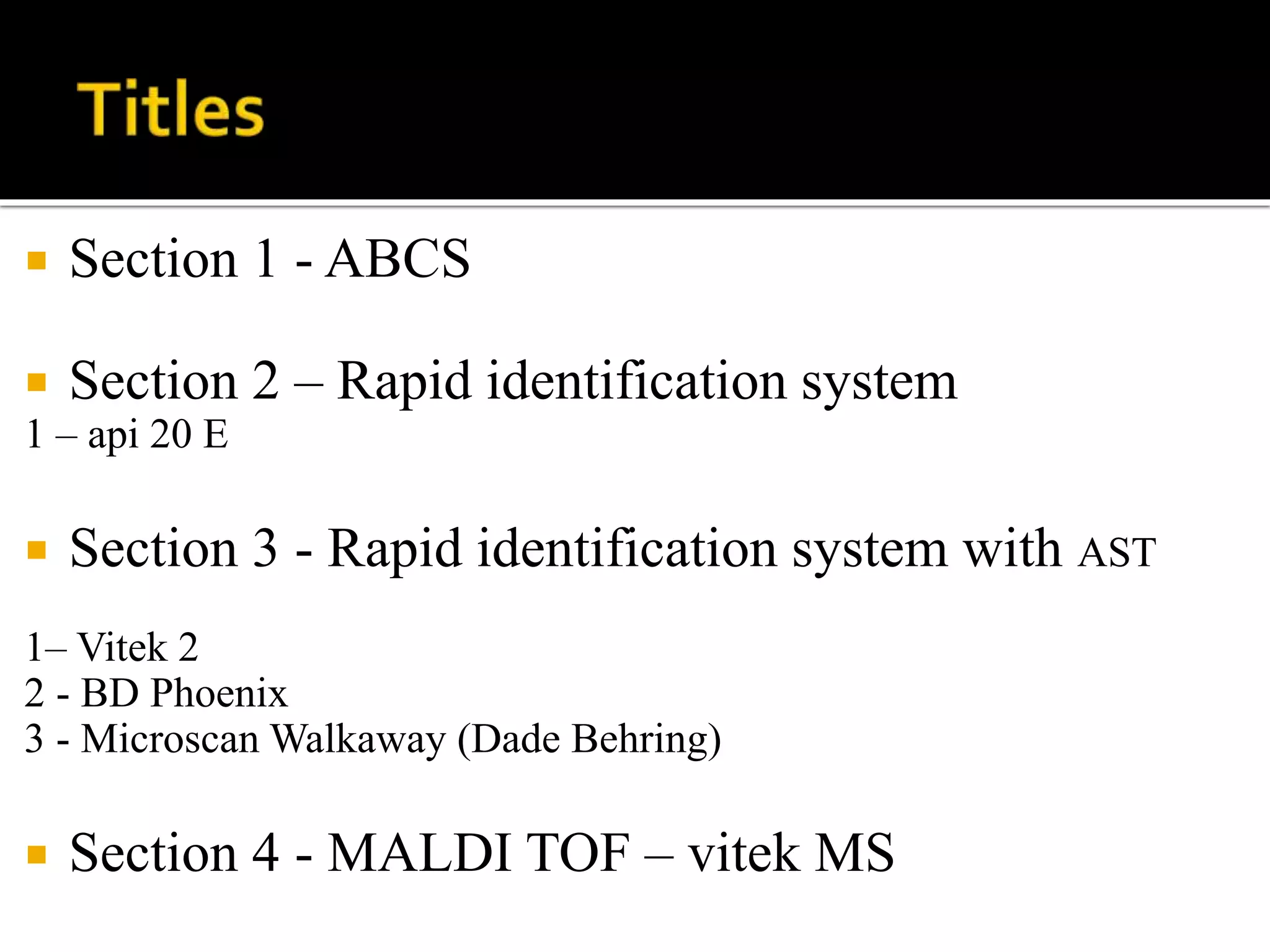 Automated methods in the microbiology lab | PPTX