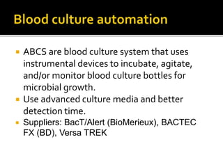 Automated methods in the microbiology lab | PPTX