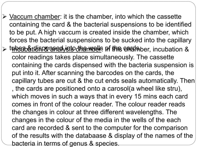 Automated microbial identification system | PPTX