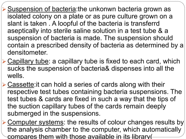 Automated microbial identification system | PPTX