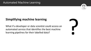 Automated machine learning - Global AI night 2019 | PPT