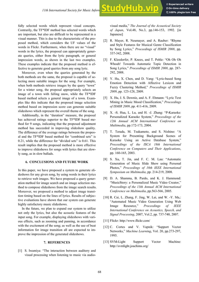 Automated Music Slideshow Generation Using Web Images Based On Lyrics | PDF