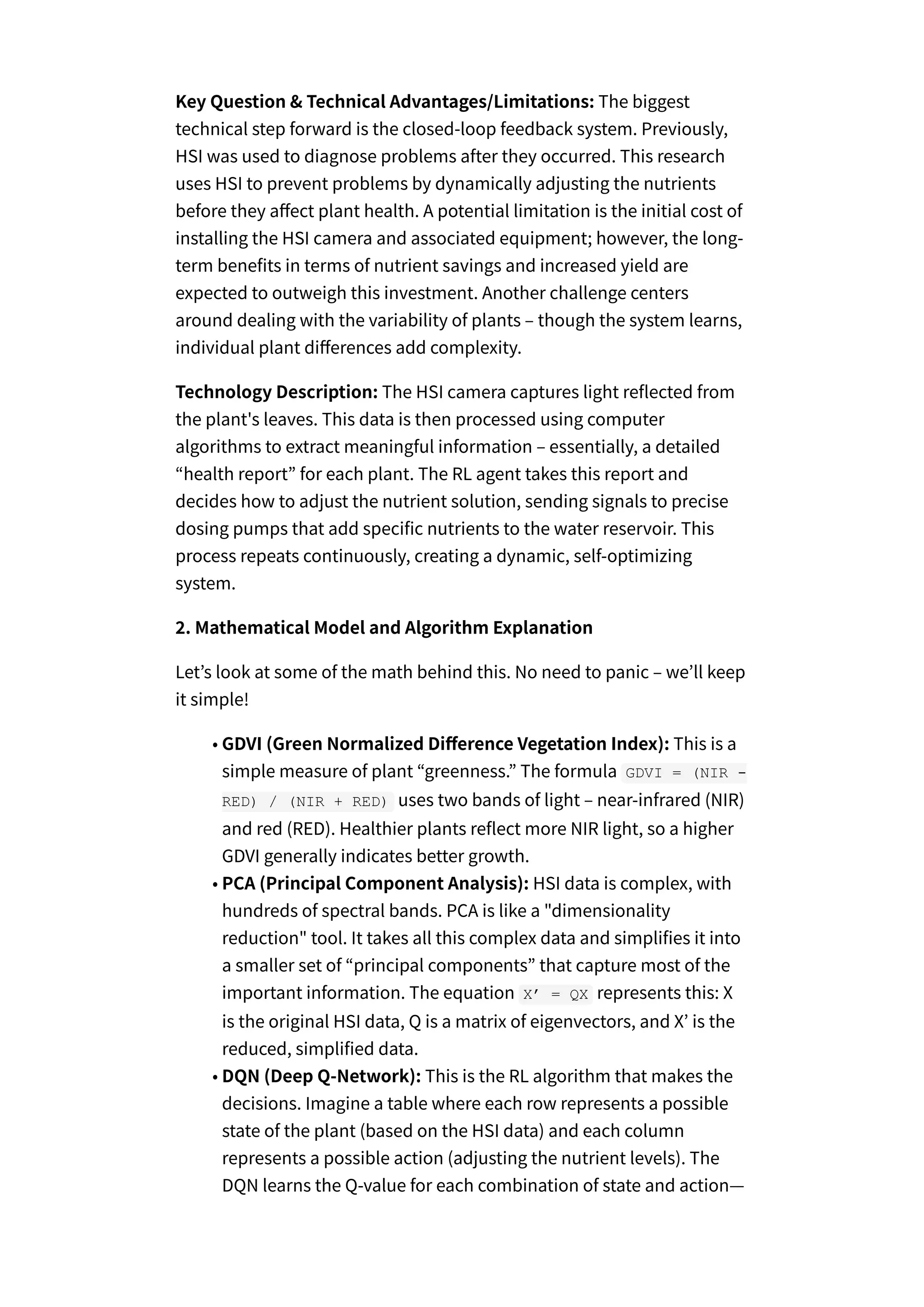 Automated Nutrient Management Optimization via HyperSpectral Imaging ...