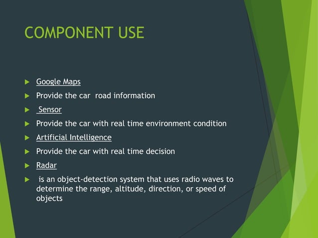 DRIVER LESS CAR | PPTX | Driverless Cars | Auto Type