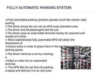 Automated parking system | PPTX