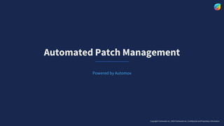 Automated patch management in Freshservice | PPT