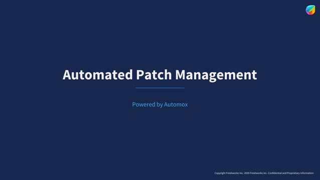 Automated patch management in Freshservice | PPT