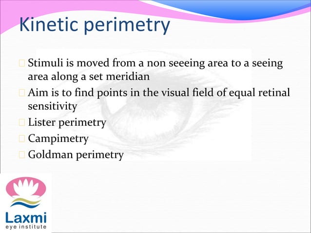 Automated perimetry | PPTX | Eye and Vision Conditions | Diseases and ...