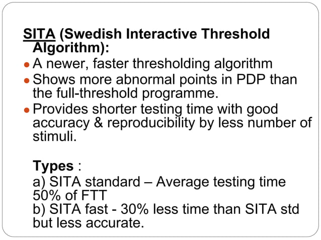 Automated perimetry | PPT