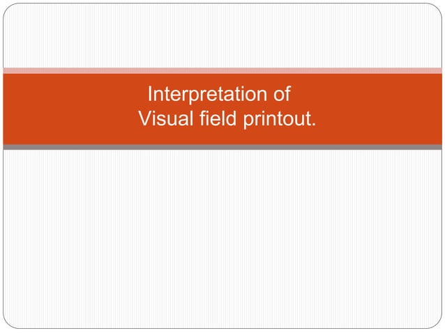 Automated perimetry | PPT