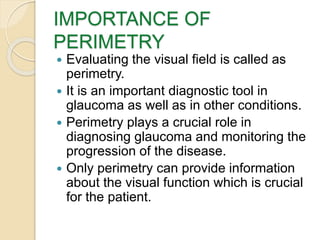 Automated perimetry | PPTX