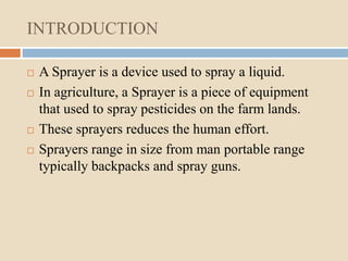 Automated pesticide sprayer | PPTX