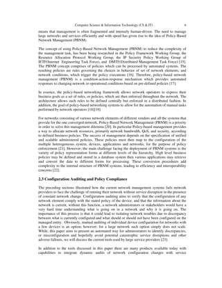 AUTOMATED POLICY COMPLIANCE AND CHANGE DETECTION MANAGED SERVICE IN DATA NETWORKS | PDF