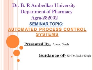 Automated process control and CAM | PPT | Manufacturing Industry ...