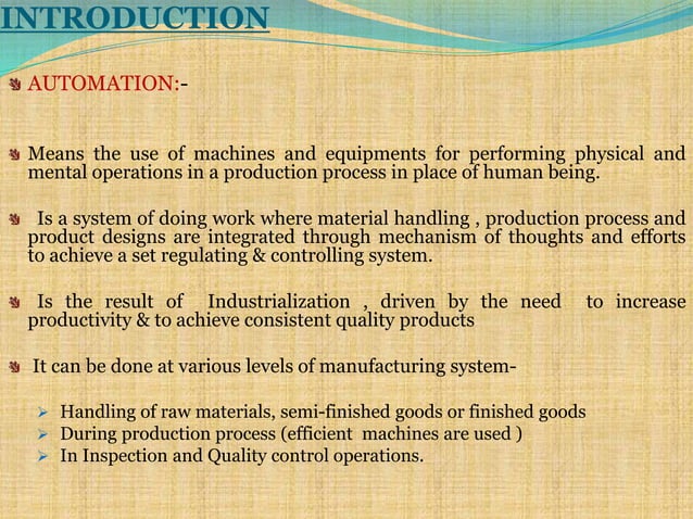 Automated process control systems | PPTX | Physics | Science