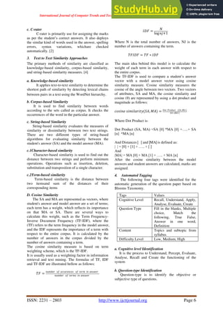 Automated Question Paper Generator And Answer Checker Using Information ...