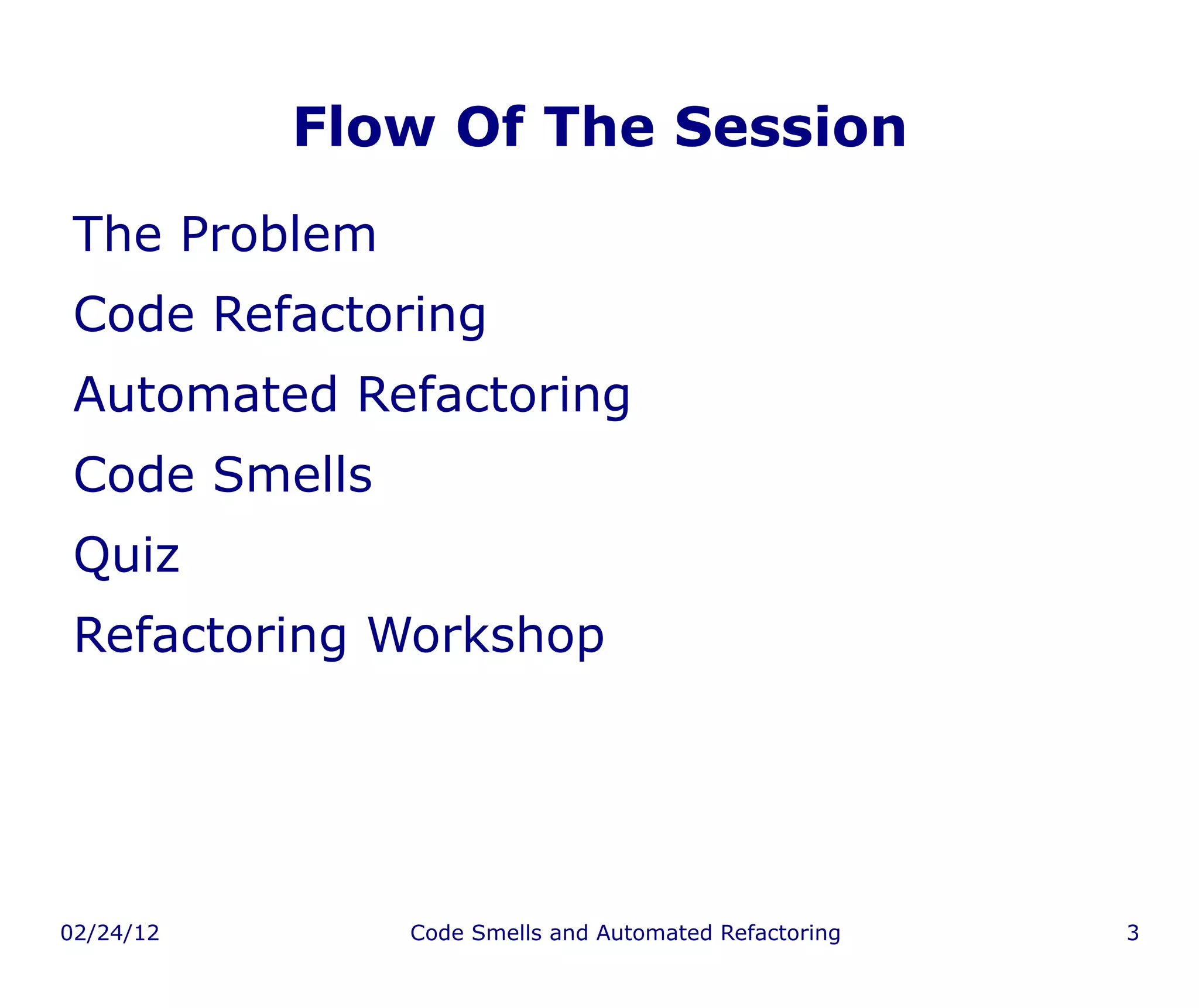 Automated Refactoring | ODP