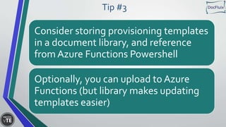 Modern Automated Site Provisioning for SharePoint Online | PPTX