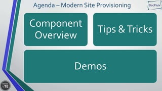 Modern Automated Site Provisioning for SharePoint Online | PPTX