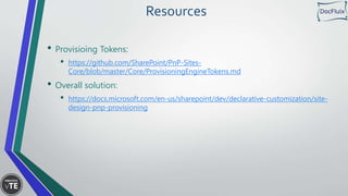 Modern Automated Site Provisioning for SharePoint Online | PPTX