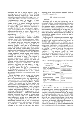 Automated snomed ct mapping of clinical discharge summary data for cardiology queries in ...