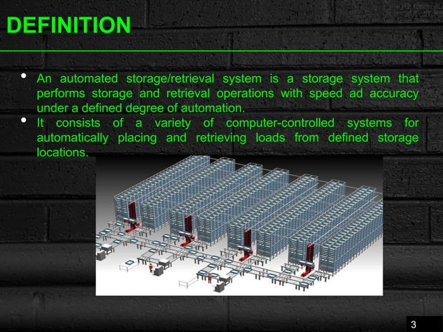 Automated Storage And Retrieval Systems Pptx Data Storage And